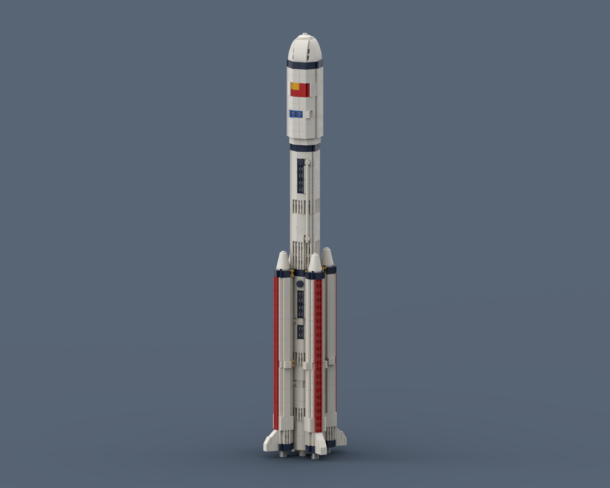 Long March 7 1:110 - FlosRocketBricks