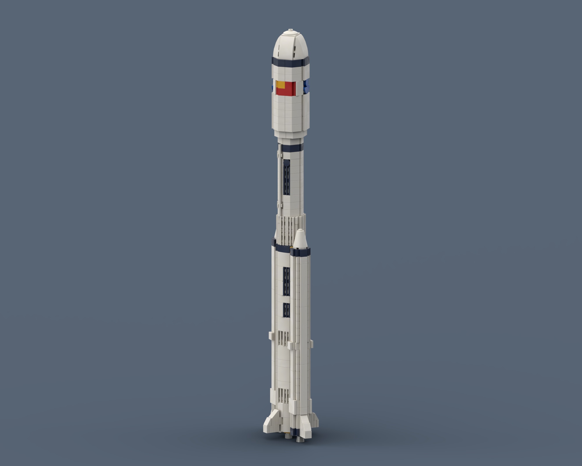 Long March 8 1:110 - FlosRocketBricks